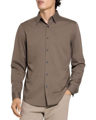 Click here for Theory Sylvain Shirt in Structure Knit prices