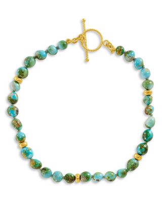 Click here for Jorge Adeler 18K Yellow Gold Sonoran Turquoise Bea... prices