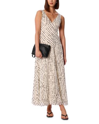 Click here for Whistles Dashed Spot Dobby Maxi Dress prices