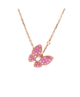Click here for Pre-Owned Van Cleef & Arpels Two Butterfly Pendant... prices