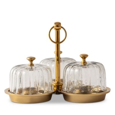 Click here for Lulu Powers Fluted Glass Dome Entertaining Trio prices