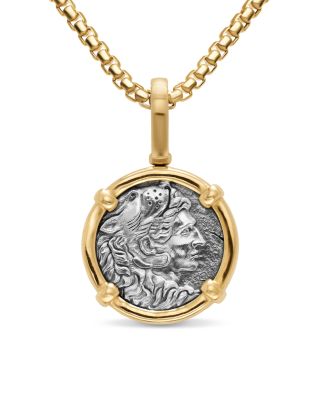 Click here for Mens Alexander the Great Amulet in Sterling Silver... prices