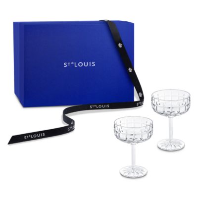 Click here for Saint Louis Manhattan Cocktail Glasses  Set of 2 prices