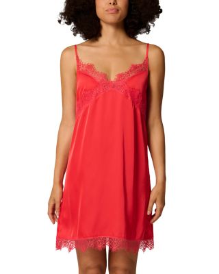 Click here for Simone Perele Satin Secrets Lace Trim Chemise prices