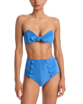 Click here for Lisa Marie Fernandez Poppy High Waist Bikini Set prices