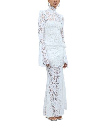 Click here for De La Vali Bodita Lace Sash Maxi Dress prices