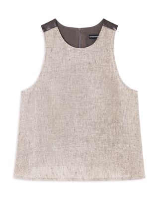 Click here for Emporio Armani Heavy Canvas Linen Sleeveless Shirt prices