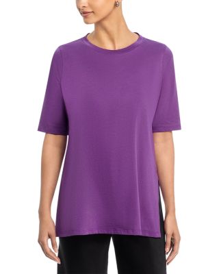 Click here for Eileen Fisher Crewneck Elbow Sleeve Easy Tunic prices