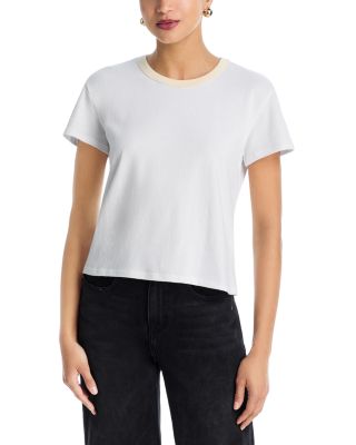 Click here for perfectwhitetee Billie Contrast Crewneck Tee prices