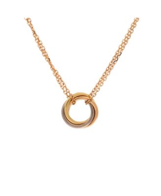 Click here for Pre-Owned Cartier Trinity Choker Necklace 18K Tric... prices