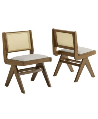 Click here for Modway Thera Leather and Cane Dining Side Chairs... prices