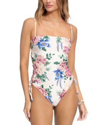 Click here for Agua Bendita Posh Ivy Lace Up Swimsuit prices