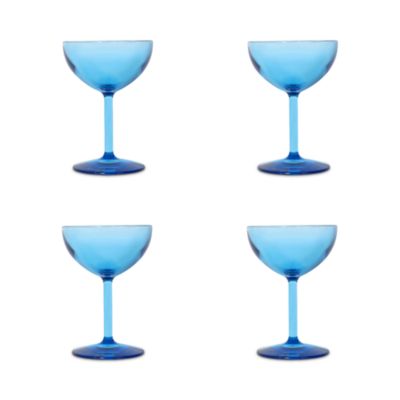 Click here for Drinique Coupe Glass Blue  Set of 4 prices