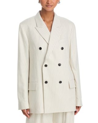 Click here for Frame The Pinstripe Avenue Blazer prices
