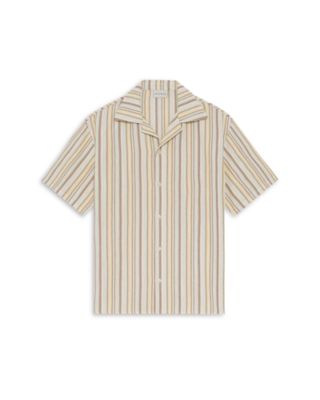 Click here for Drole De Monsieur Rayee Relaxed Fit Chemise Stripe... prices