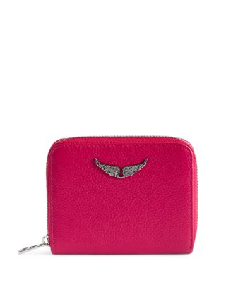 Click here for Zadig & Voltaire Mini Grained Leather Zip Wallet prices
