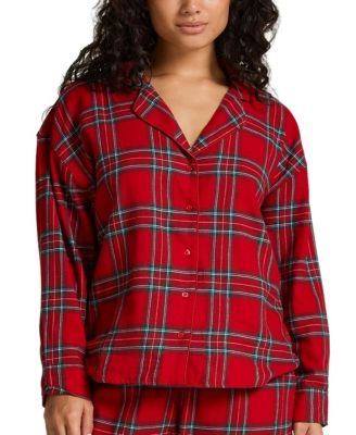 Click here for Hunkemoller Flannel Pyjama Top prices