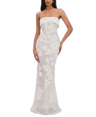 Click here for Miss Circle Raphaela Floral Strapless Mermaid Wedd... prices