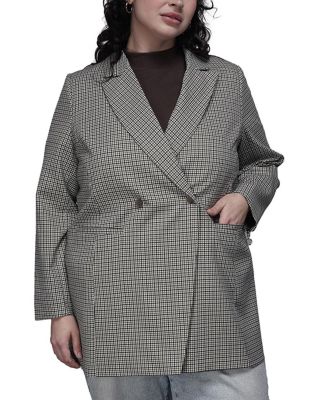 Click here for Wildfang Plus The Empower Zipper Double Breasted B... prices