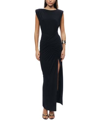 Click here for Nocturne Ruched Side-Slit Maxi Dress prices