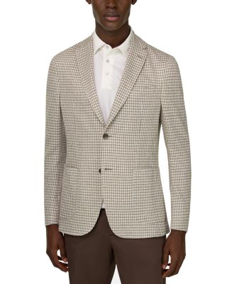 Click here for Boggi Milano Regular Fit Gingham Linen Blazer prices