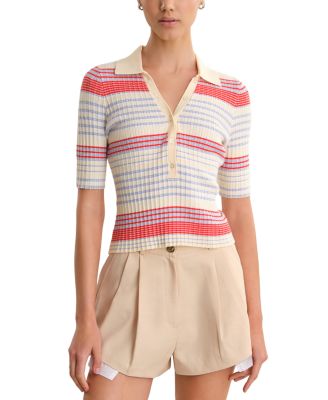 Click here for 525 America Textured Stripe Polo Sweater prices