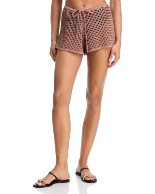 Click here for LAgence Solan Pointelle Knit Shorts prices