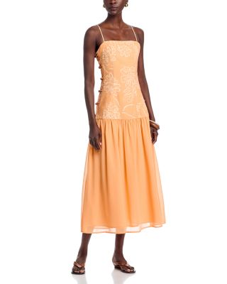 Click here for a. ren Evanthe Midi Dress prices