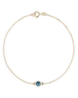 Click here for Moon & Meadow 14K Yellow Gold Evil Eye Bracelet prices