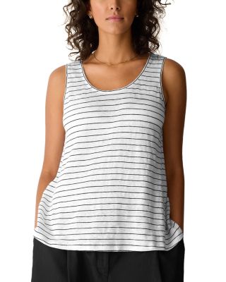 Click here for Eileen Fisher Scoop Neck Linen Tank Top prices