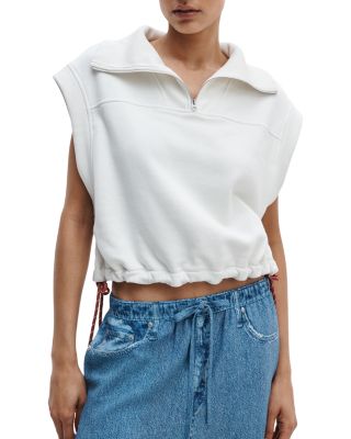 Click here for rag & bone Vintage Terry Half Zip Muscle Shirt prices