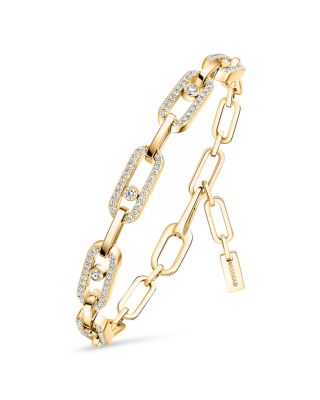 Click here for Messika 18K Yellow Gold Move Link Diamond Chain Br... prices