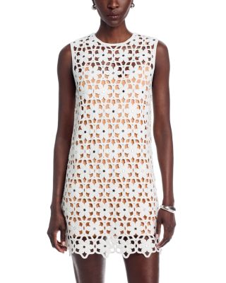 Click here for Michael Kors Faux Crochet Mini Dress prices