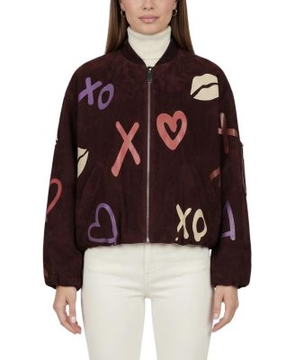 Click here for Gorski Metis Suede Bomber Zip Jacket prices