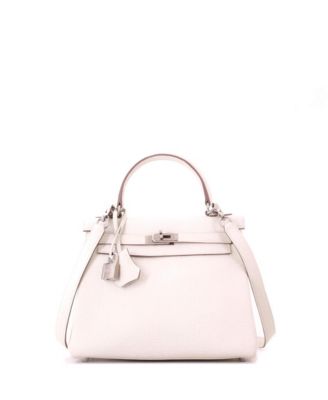 Click here for Pre-Owned HERMES Kelly 25 Handbag Light Togo with... prices