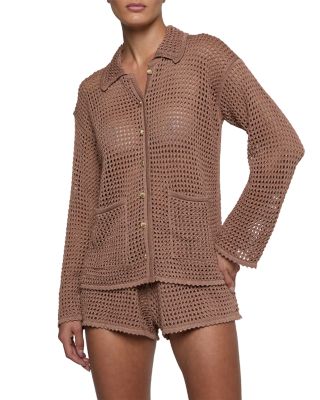 Click here for LAgence Mariana Pointelle Knit Sweater prices