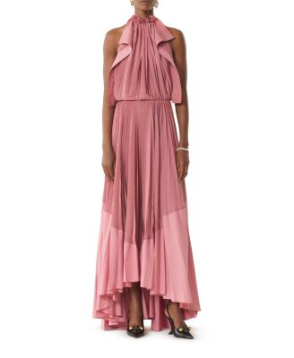 Click here for Lanvin Pleated Dress In Charmeuse And Cotton prices