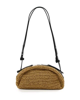 Click here for Allsaints Rosalie Small Raffia Crossbody Bag prices