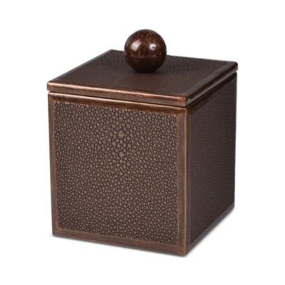 Click here for Mike and Ally Faux Shagreen Bronze Container prices