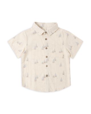 Click here for Rylee + Cru Boys Sailboat Print Button Shirt - Lit... prices