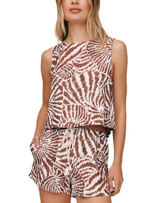 Click here for Bella Dahl Sleeveless Boat Neck Split Back Top prices