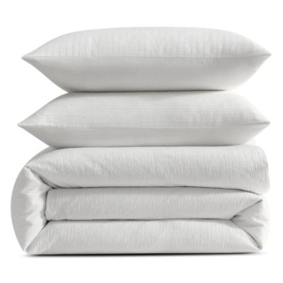 Click here for Vera Wang Crinkle Seersucker Solid 3 Piece Duvet C... prices