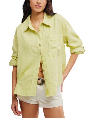 Click here for Free People Laurel Button Front Shirt prices