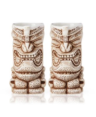 Click here for Viski Pacific High Tide Tiki Mugs  Set of 2 prices