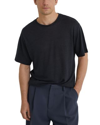 Click here for Reiss Langley Relaxed Fit Linen T-Shirt prices