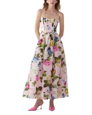 Click here for Carolina Herrera Thin Strap Midi Dress prices