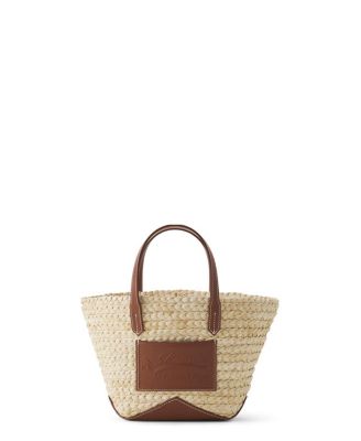 Click here for Lanvin Catch Small Basket in Woven Straw and Leath... prices