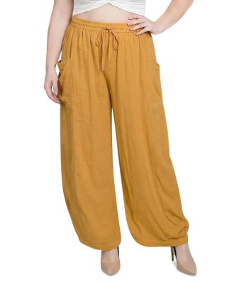 Click here for standards & practices Plus Wide Leg Culotte Pants prices