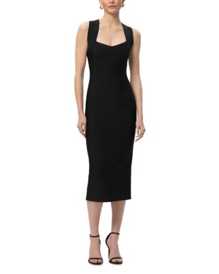 Click here for Herve Leger The Sandra Midi Dress prices
