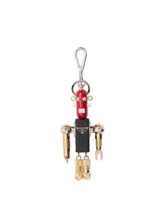 Click here for Prada Robot Saffiano Leather Key Ring Charm prices